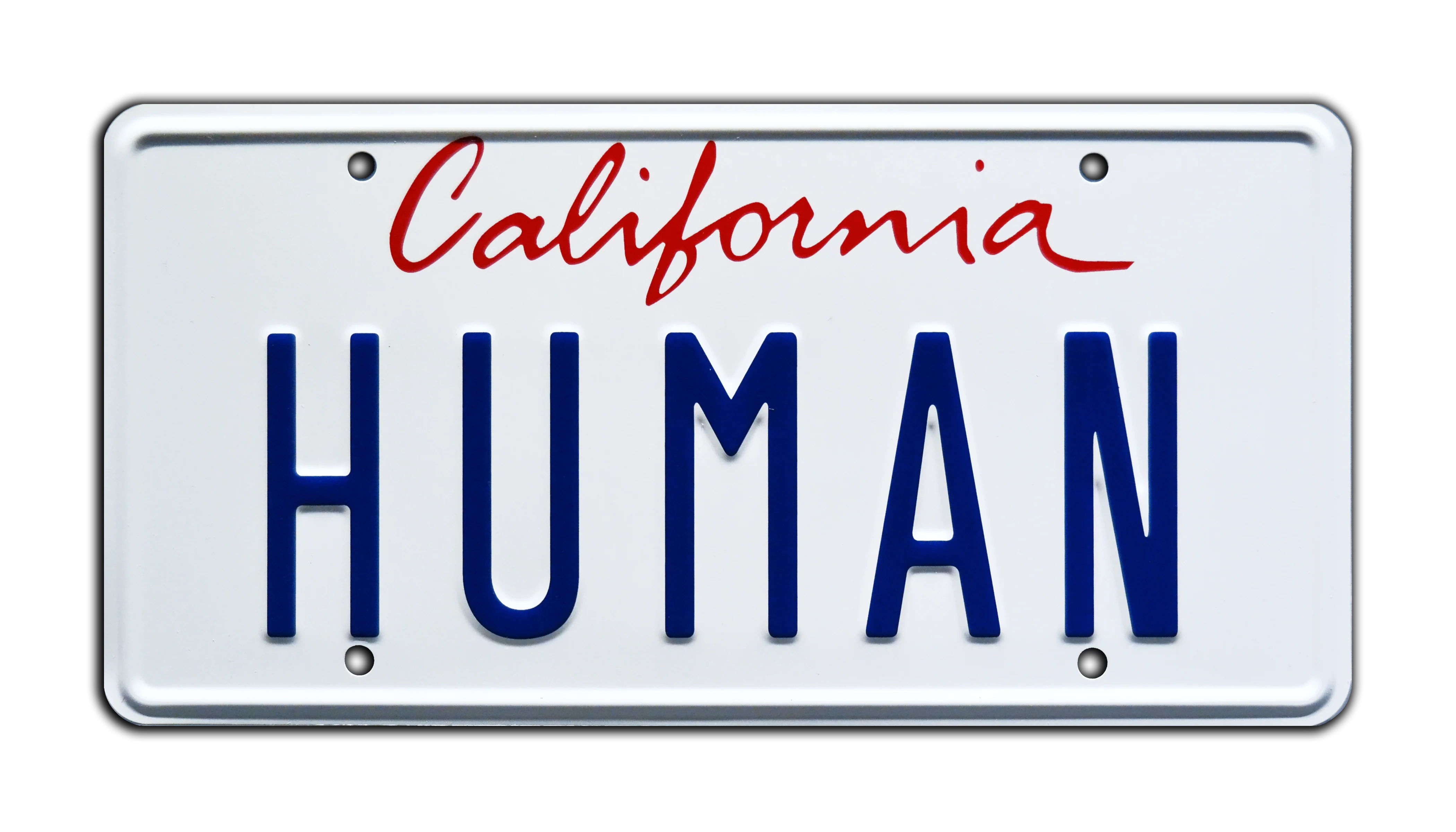 Get the White California HUMAN License Plate from Daft Punk's Electroma ...