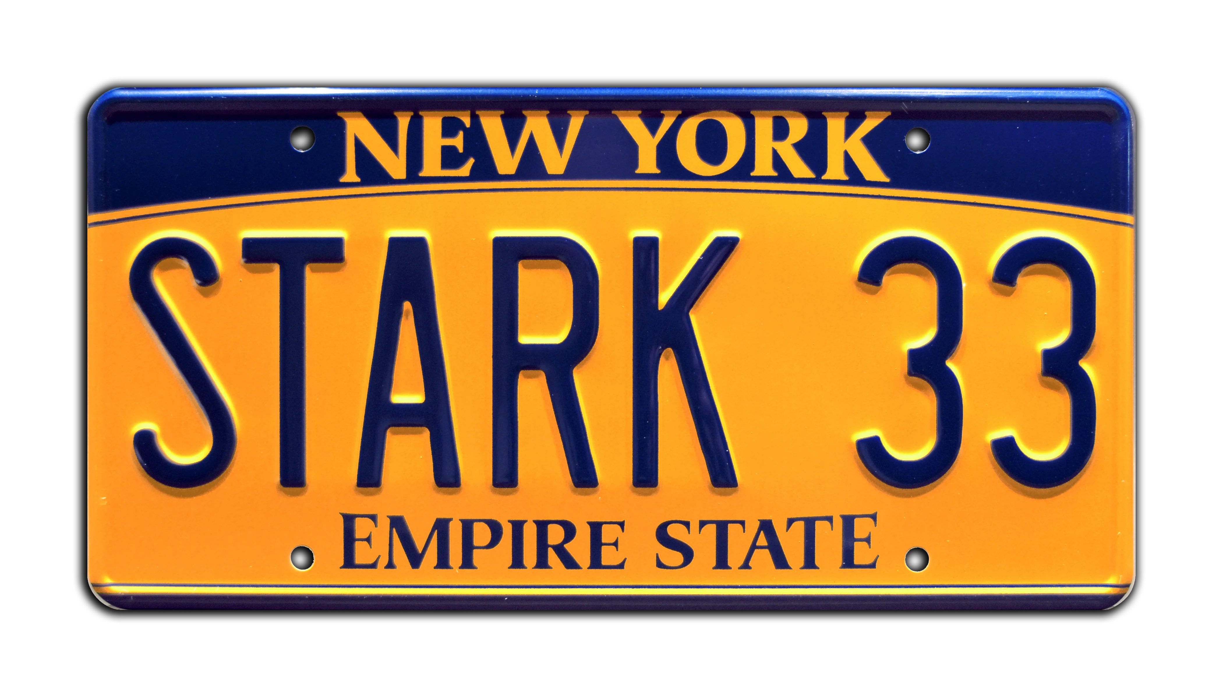 Get the New York STARK 33 License Plate from The Avengers – Canadian ...